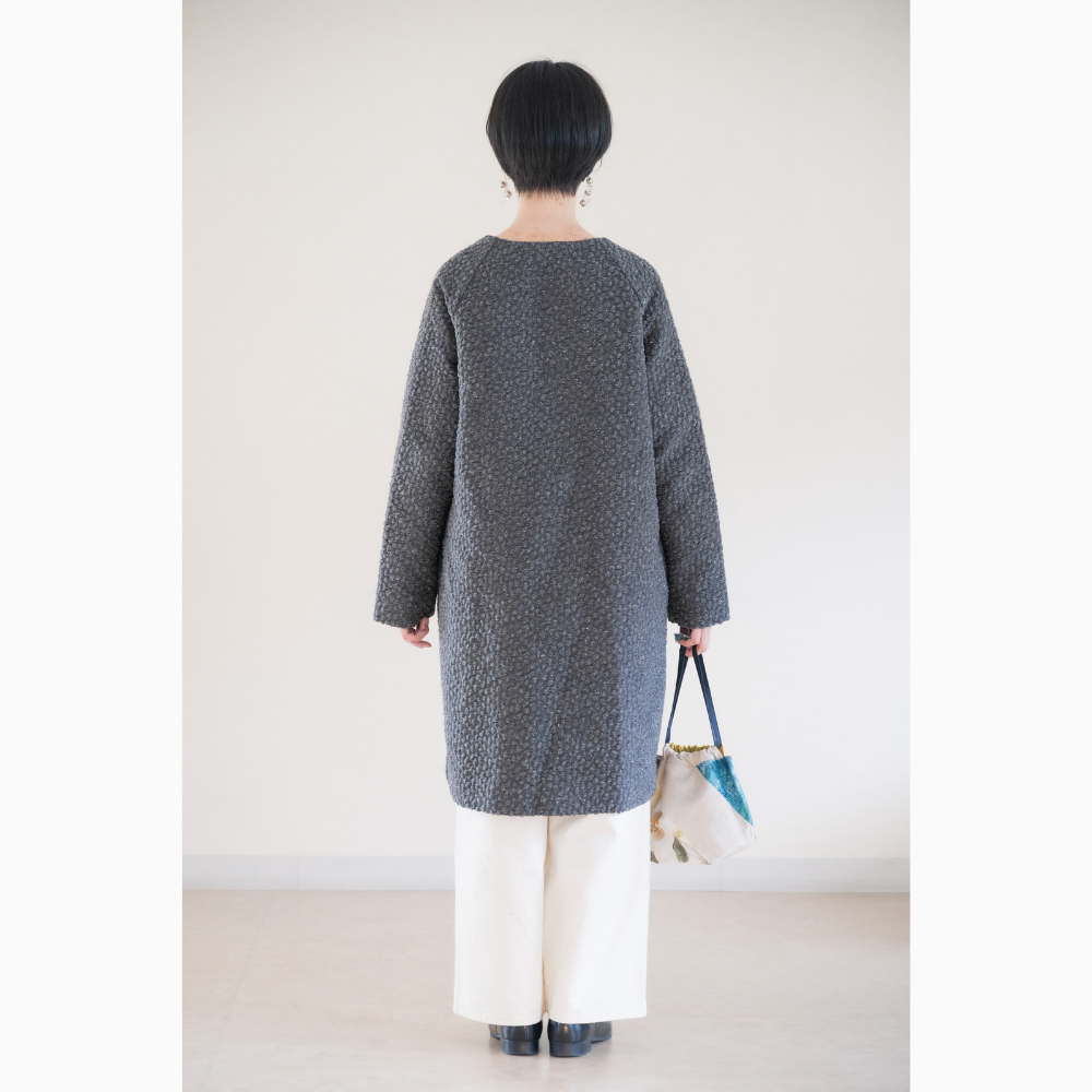 【6】リバーシブルノーカラーコート（Mサイズ）[ezu（旧：リップル洋品店）] – ゆにわマート